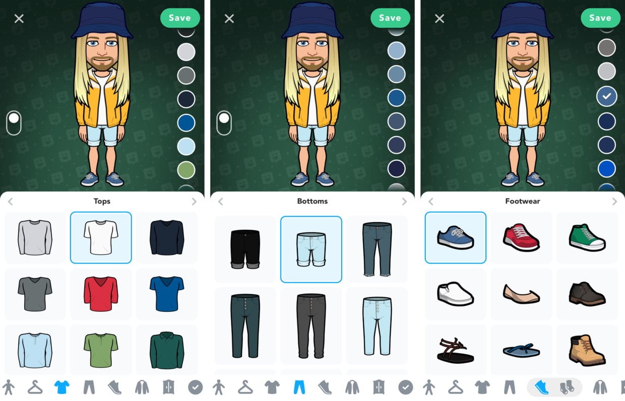 Snapchat Brings Mix and Match Apparel Options to Bitmoji