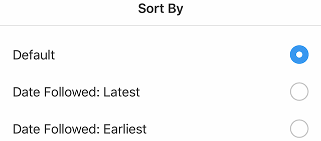 Instagram: Here's How to Sort the Accounts You Follow By Time Followed