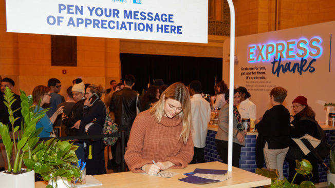 American Express B2B Campaign Wants You to Thank Colleagues