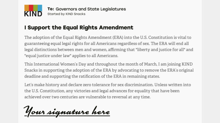 KIND uses snacks and text messages to campaign for the Equal Rights ...