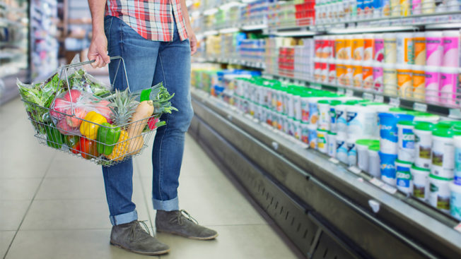 People Shopping In A Supermarket