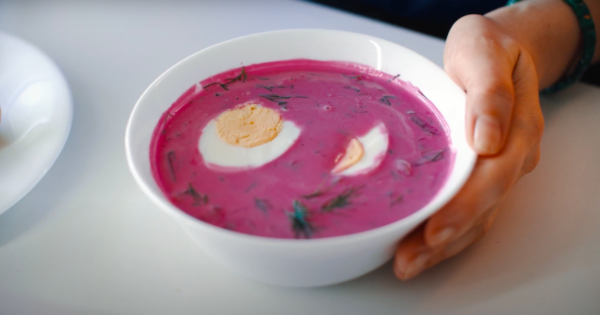 Lithuania's Secret Weapon to Boost Tourism: Cold, Pink Soup