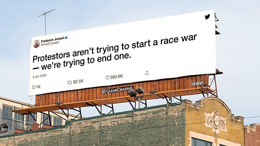 In Protest Cities, Twitter's Billboards Amplify Black Voices