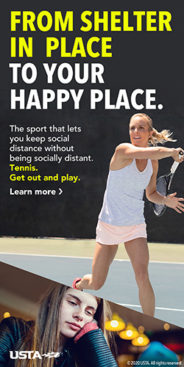 Tennis Is the Ideal Sport for Social Distance, USTA Ads Say