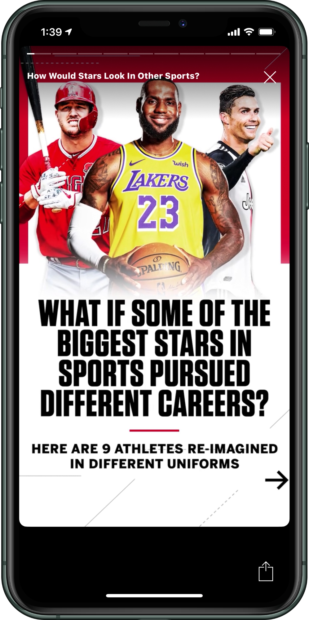 ESPN Adds a New Stories Format to Its App