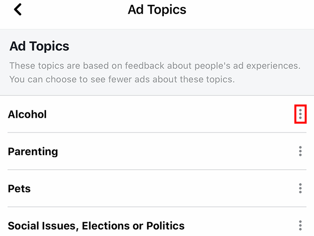 Facebook: How to Stop Seeing Alcohol Ads
