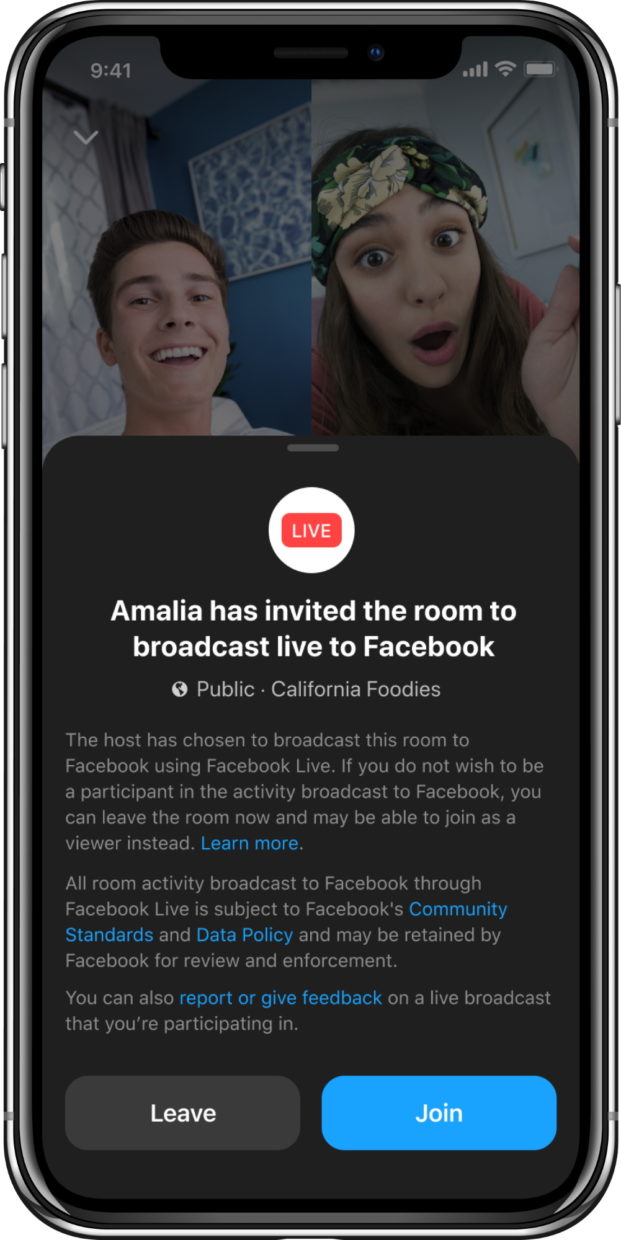 Facebook Live Videos Are Being Added to Messenger Rooms