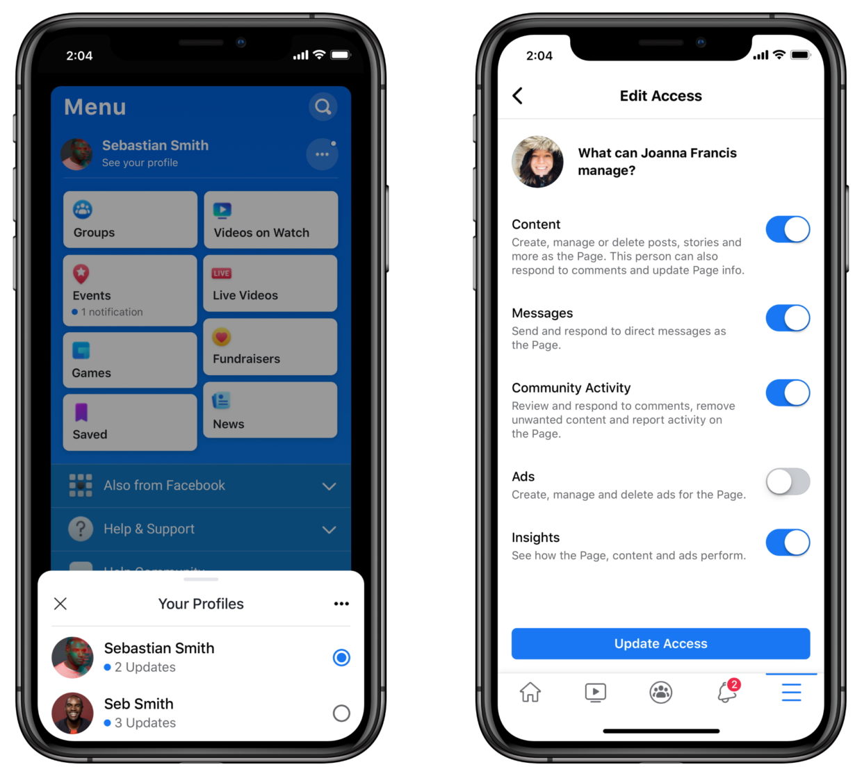 Facebook Tests a New Page Layout for Its Mobile App