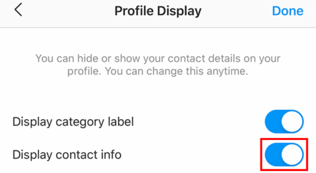 Instagram for Business: How to Hide Your Contact Info