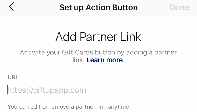Instagram for Business: How to Add a Gift Card Button to Your Profile