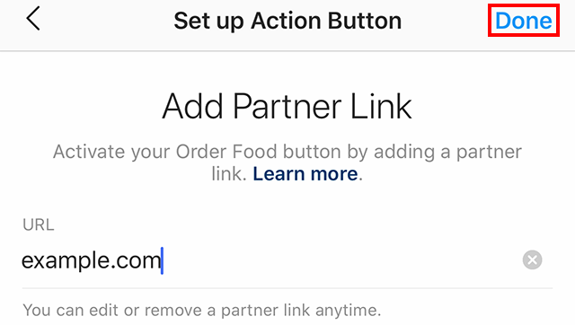 Instagram for Business: How to Add an Order Food Button to Your Profile