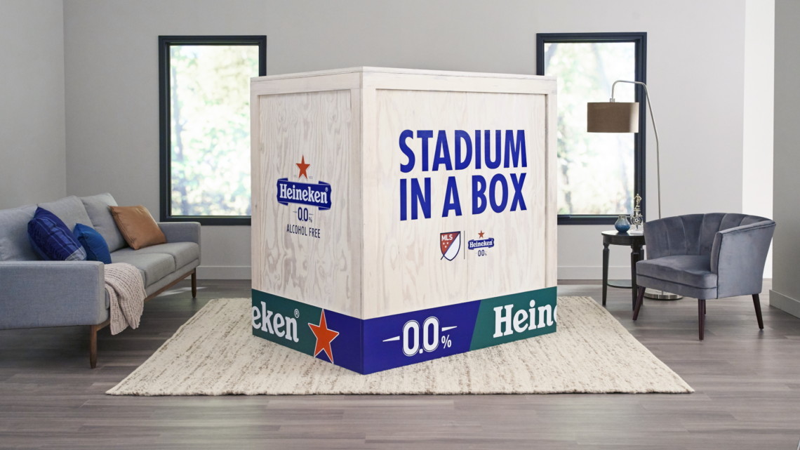 Some Lucky MLS Fans Will Soon Unpack the Heineken 0.0 Stadium in a Box