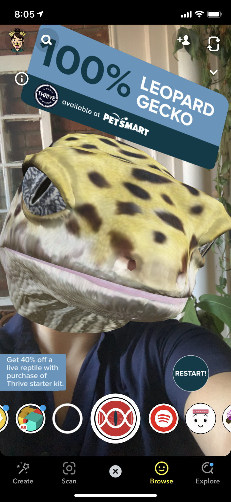 PetSmart’s First Snapchat AR Lens Turns Reptile Enthusiasts Into Lizards