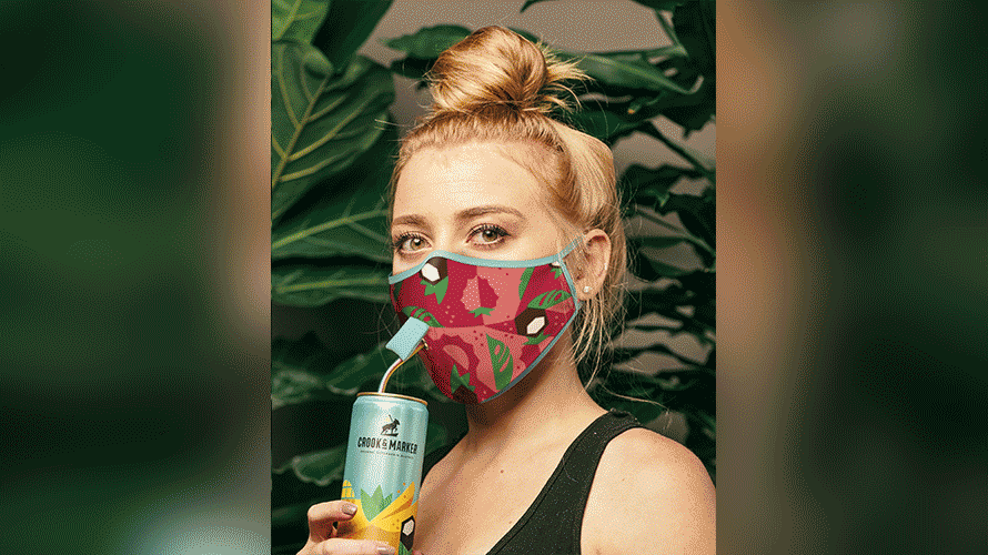 This Hard Seltzer Brand Created a Mask You Can Drink Through
