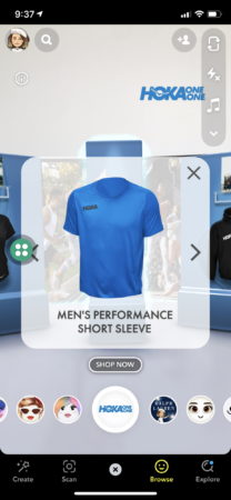 Hoka One One Taps Snapchat AR Lens for Virtual Pop-Up Store