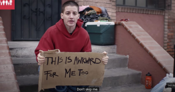 Preroll PSA Ads Ask Viewers Not to Skip Over Homeless People
