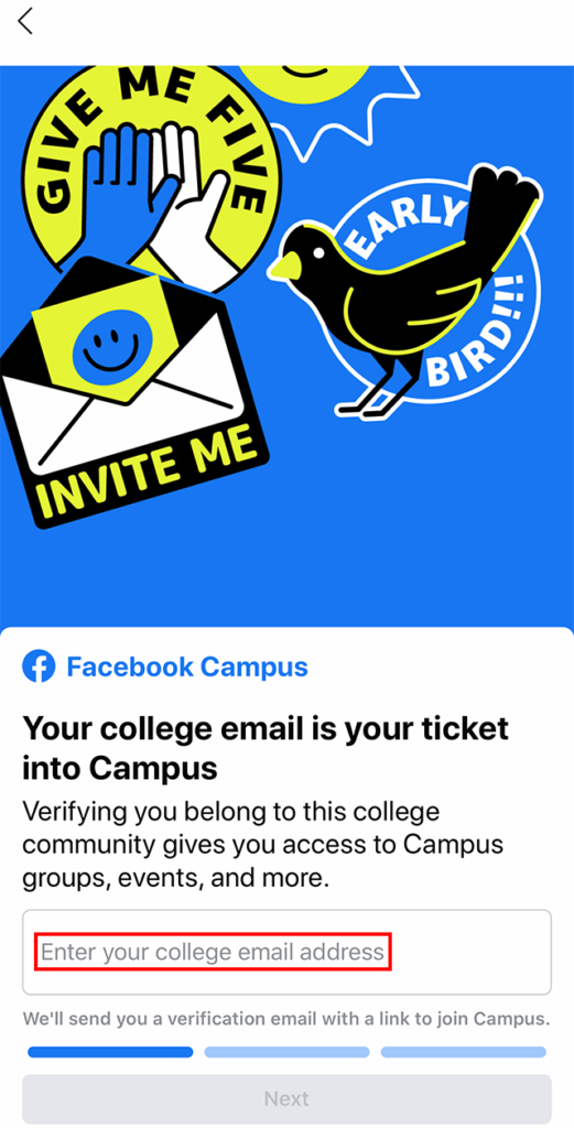 Facebook: How to Join Facebook Campus