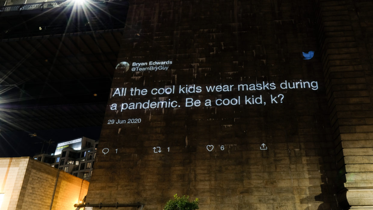 Twitter Turns Tweets About Wearing Masks Into Outdoor Ads