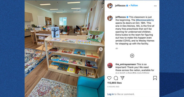 Bezos Academy Will Open a Free Preschool Near Seattle