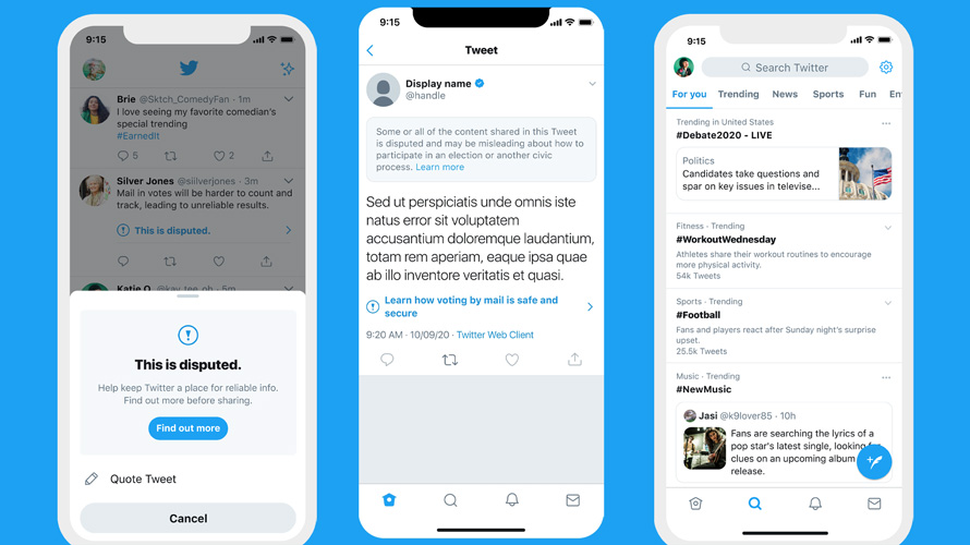 Twitter Makes Changes to Discourage Viral Misinformation Ahead of the U ...