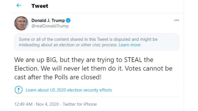 Twitter, Facebook Scramble to Keep Up With False Claims as Votes ...