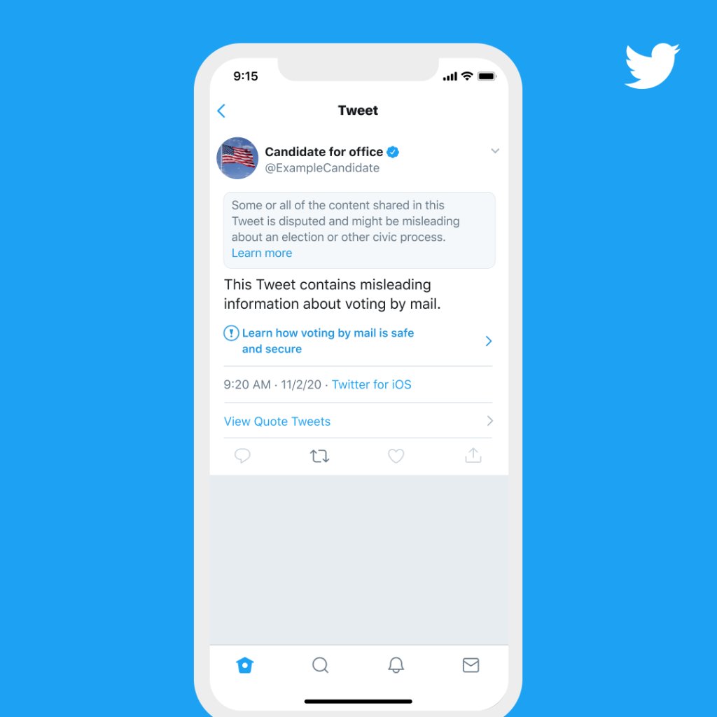 Twitter Outlines Steps for Tweets With Inaccurate or Premature Election ...