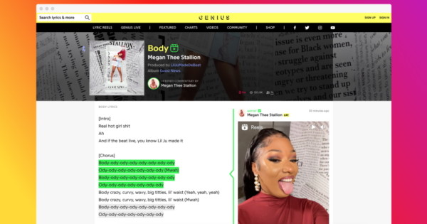 Genius Teams Up With Instagram on Lyric Reels