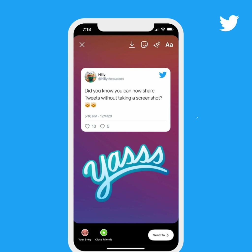 Twitter Rolls Out New Way to Share Tweets to Snapchat