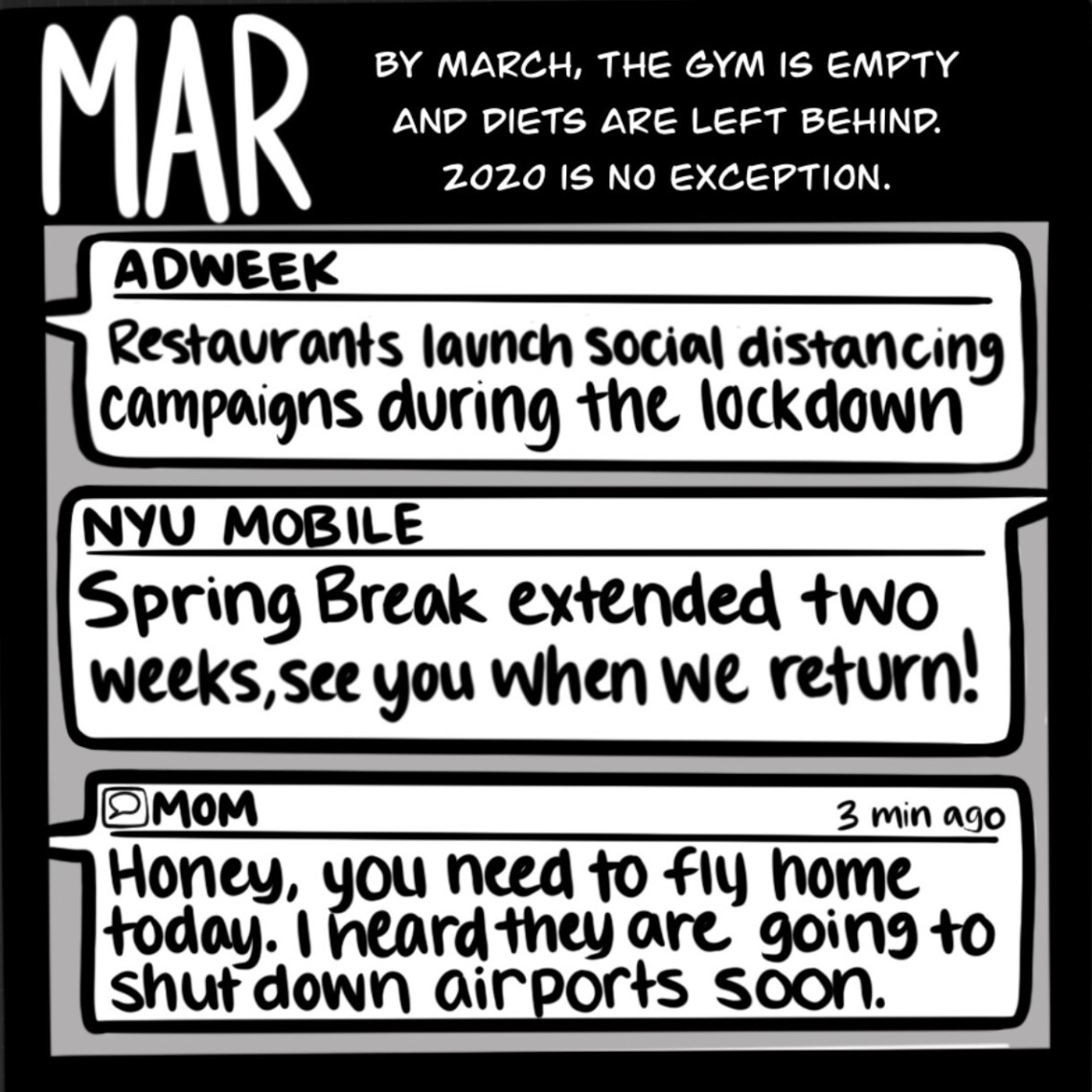 A Month-by-Month Look Back at 2020 in 12 Illustrations