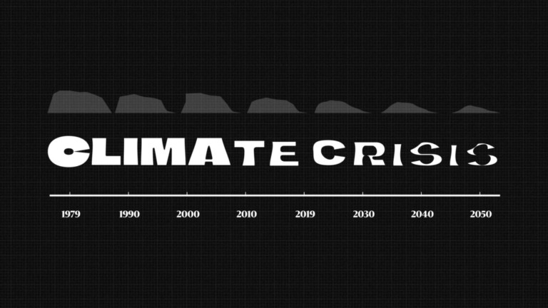 This 'Climate Crisis Font' Shrinks as the Ice Caps Melt
