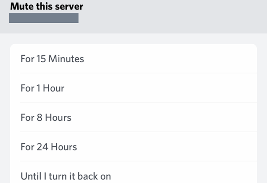 Discord: How to Mute a Server