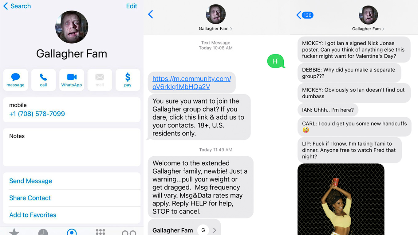 Showtime Brings Shameless Fans Into the Gallagher Group Chat