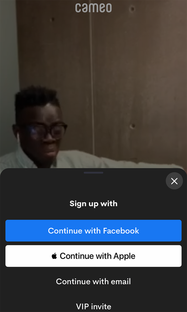 How to Sign Up for Cameo