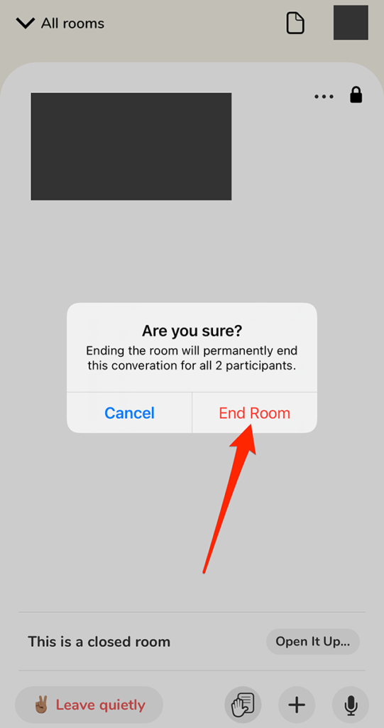 Clubhouse: How to End a Room
