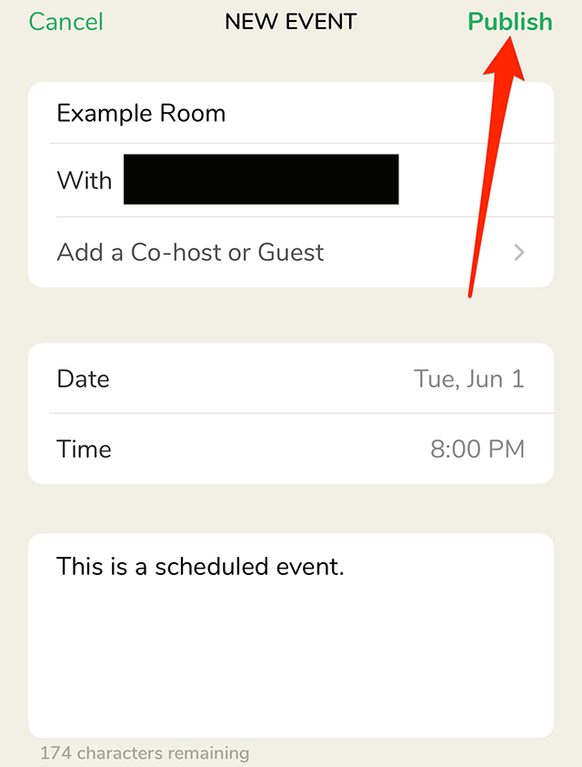 Clubhouse: How to Schedule an Event