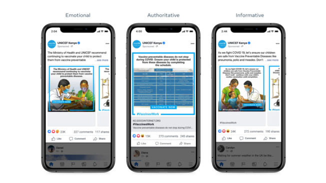 Facebook, UNICEF Share Findings on Effectiveness of Campaigns Against ...