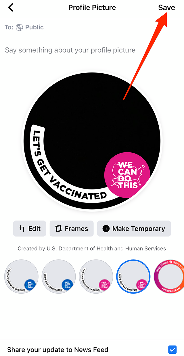 Facebook: How to Use the Covid-19 Vaccine Profile Frames