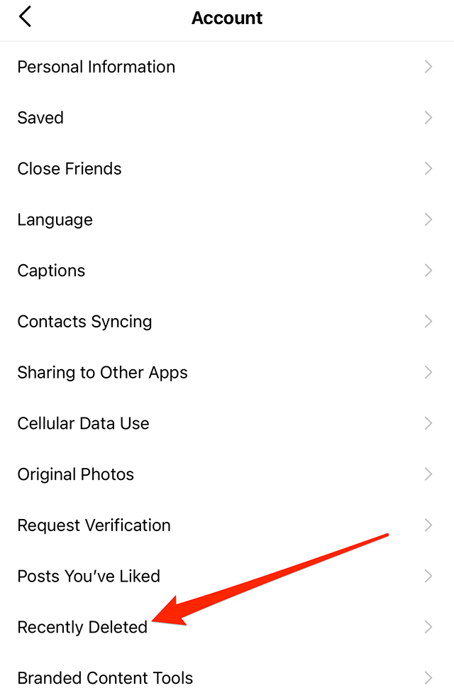 Instagram How To View Recently Deleted Posts