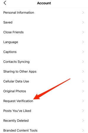 Instagram: How to Request Verification