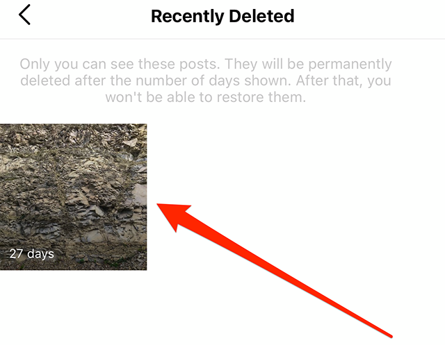 Instagram: How to Restore a Recently Deleted Post