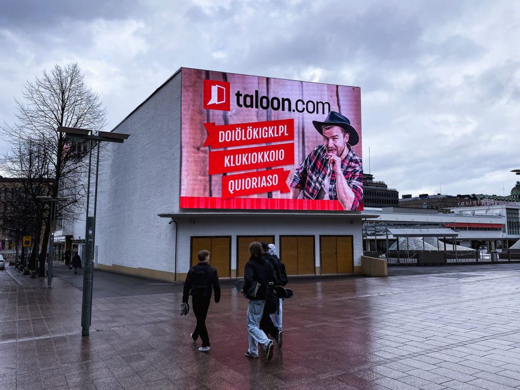 The Copy on These Clever Finnish Billboards Is Gibberish