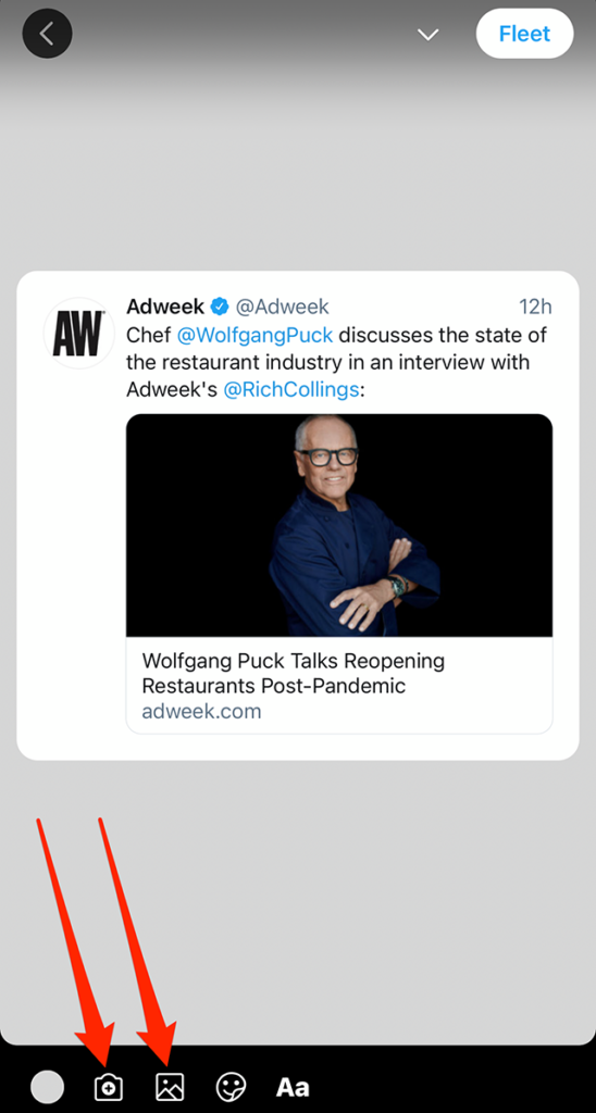 Twitter: How to Add Backgrounds to Fleets