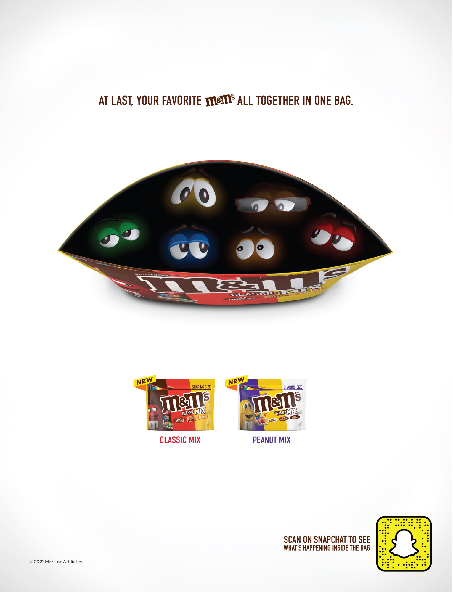 BBDO New York’s Print Ad for M&M’s Mix Bags Is Not Your Average Print Ad