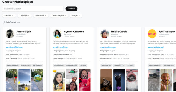 Snap Is Rolling Out a Marketplace for Brands and Creators