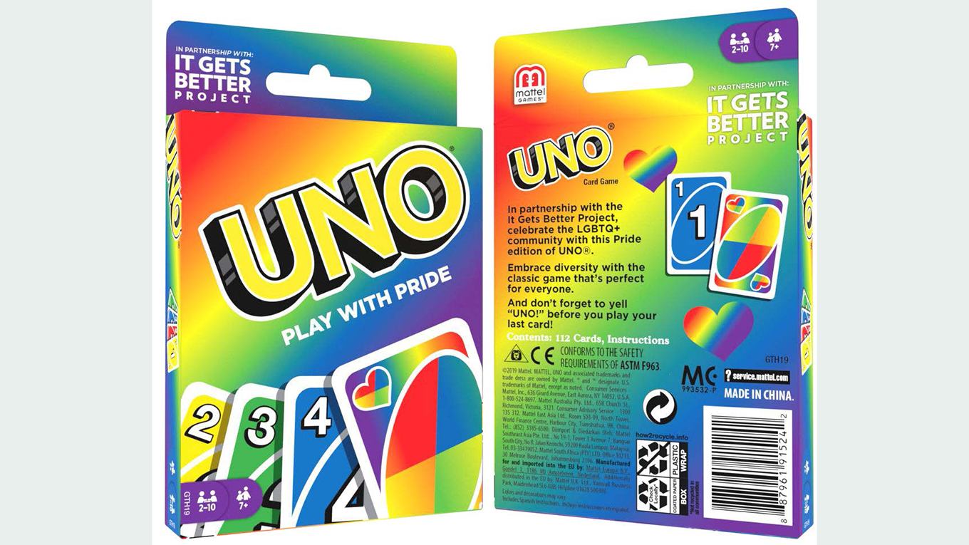 Mattel Kicks Off Pride With Rainbow Uno Deck