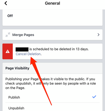 Facebook: How to Cancel the Deletion of a Facebook Page