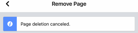 Facebook: How to Cancel the Deletion of a Facebook Page