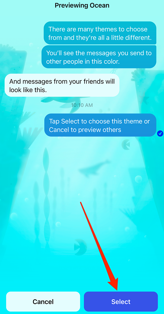 Messenger From Facebook: How to Use the World Oceans Day Chat Theme