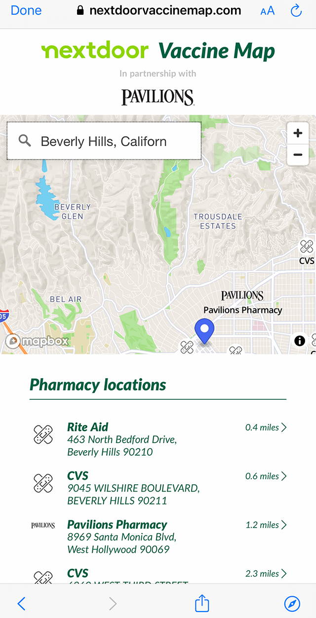 Nextdoor: How to Use the Vaccine Map