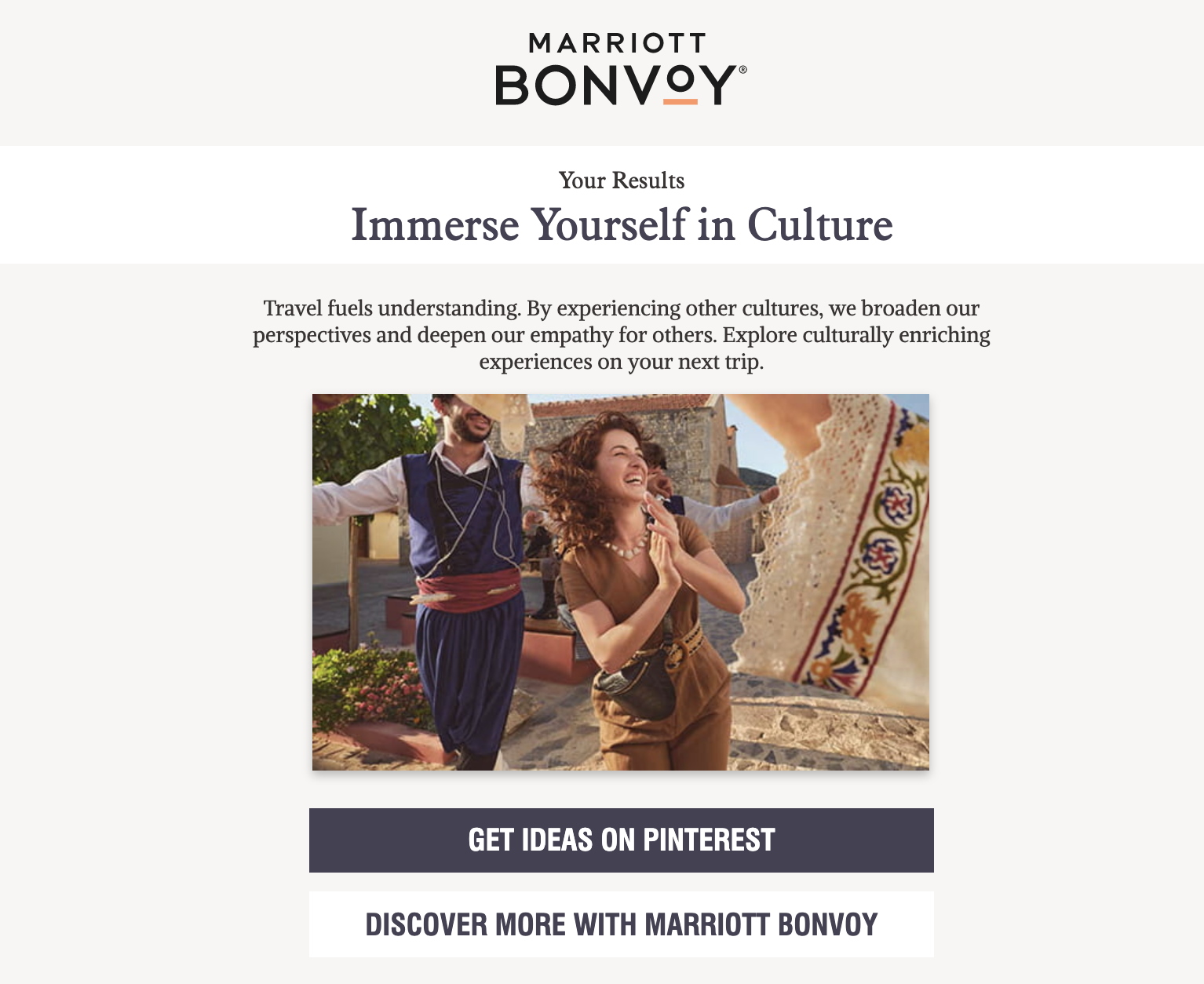 Marriott Bonvoy, Pinterest Team Up on in-App Immersive Quiz